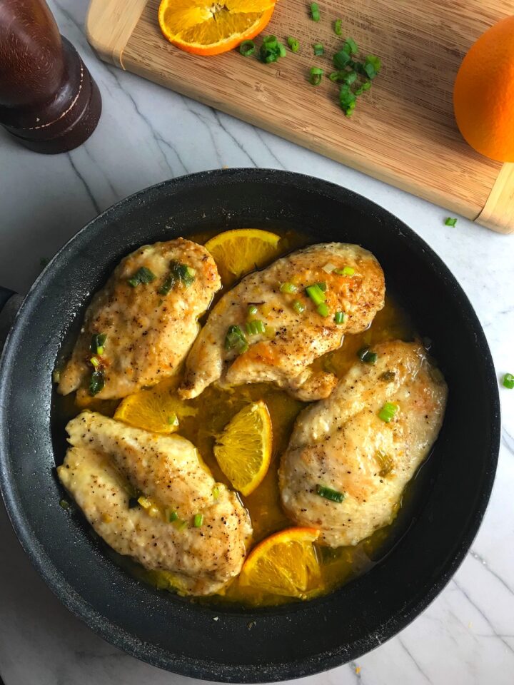 Easy Orange Butter Sauce Chicken - Talking Meals