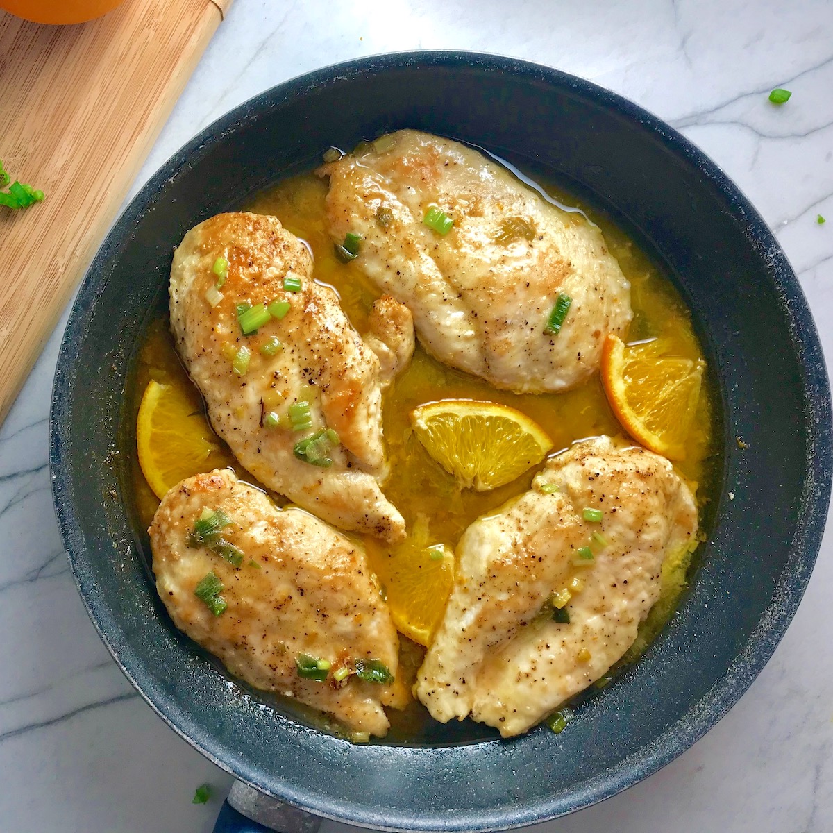 Easy Orange Butter Sauce Chicken - Talking Meals