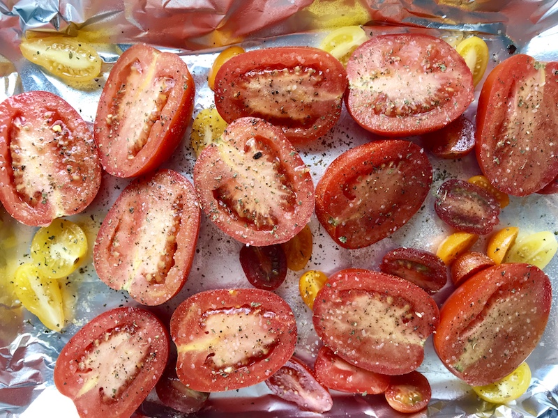 Oven Roasted Tomatoes - Talking Meals