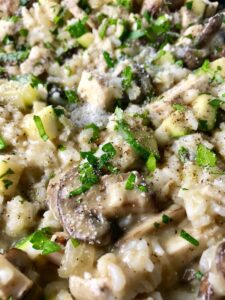 Stovetop Chicken, Zucchini, Rice Casserole - Talking Meals