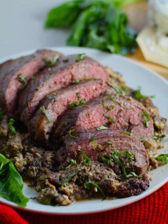 Enjoy Mushroom Stuffed Flank Steak For Christmas Talking Meals