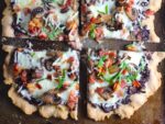Mediterranean Flatbread with Olive Tapenade & Pancetta - Talking Meals