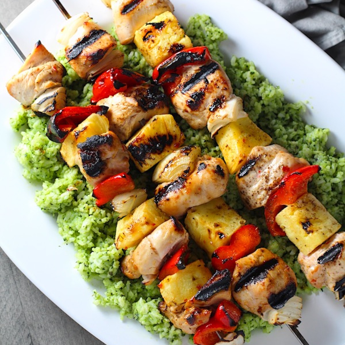 Chinese Chicken and Pineapple Kabobs {Sweet and Sour} - Talking Meals