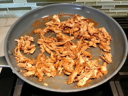 Easy Enmoladas ~ Chicken Mole Enchiladas Recipe - Talking Meals