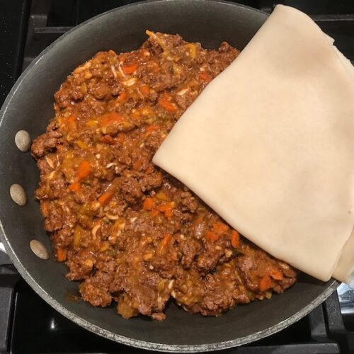Flaky Empanada Pie with Ground Beef - Talking Meals