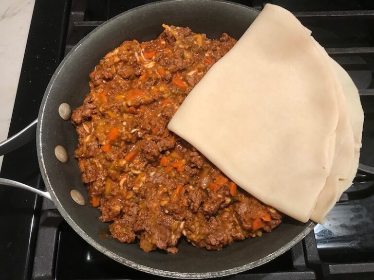 Flaky Empanada Pie with Ground Beef - Talking Meals