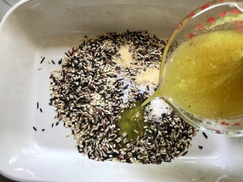 Chicken Wild Rice Casserole with Zucchini and Mushrooms - Talking Meals