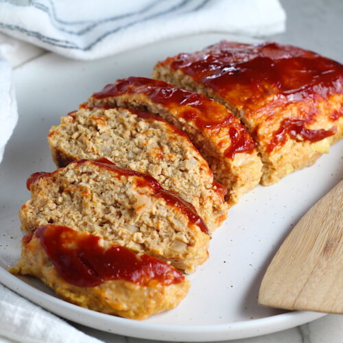 Easy Moist Ground Chicken Meatloaf - Talking Meals