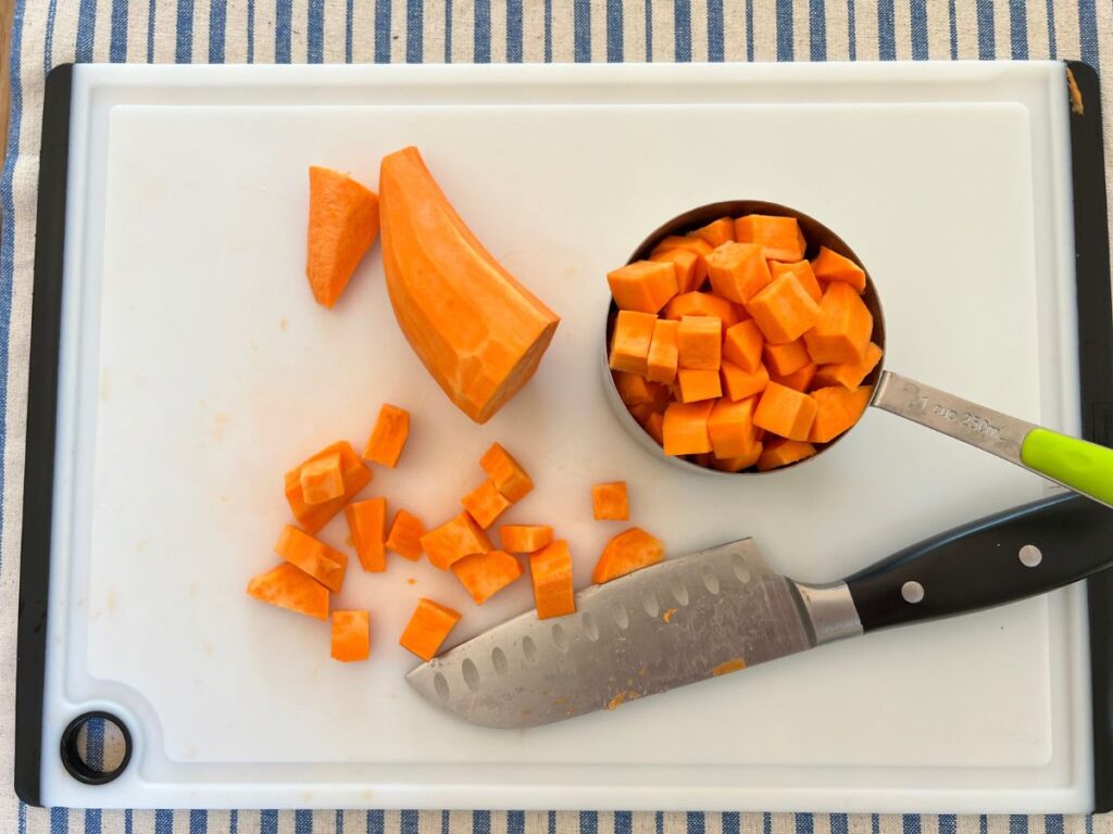 Sweet Potato and Red Pepper Soup - Talking Meals