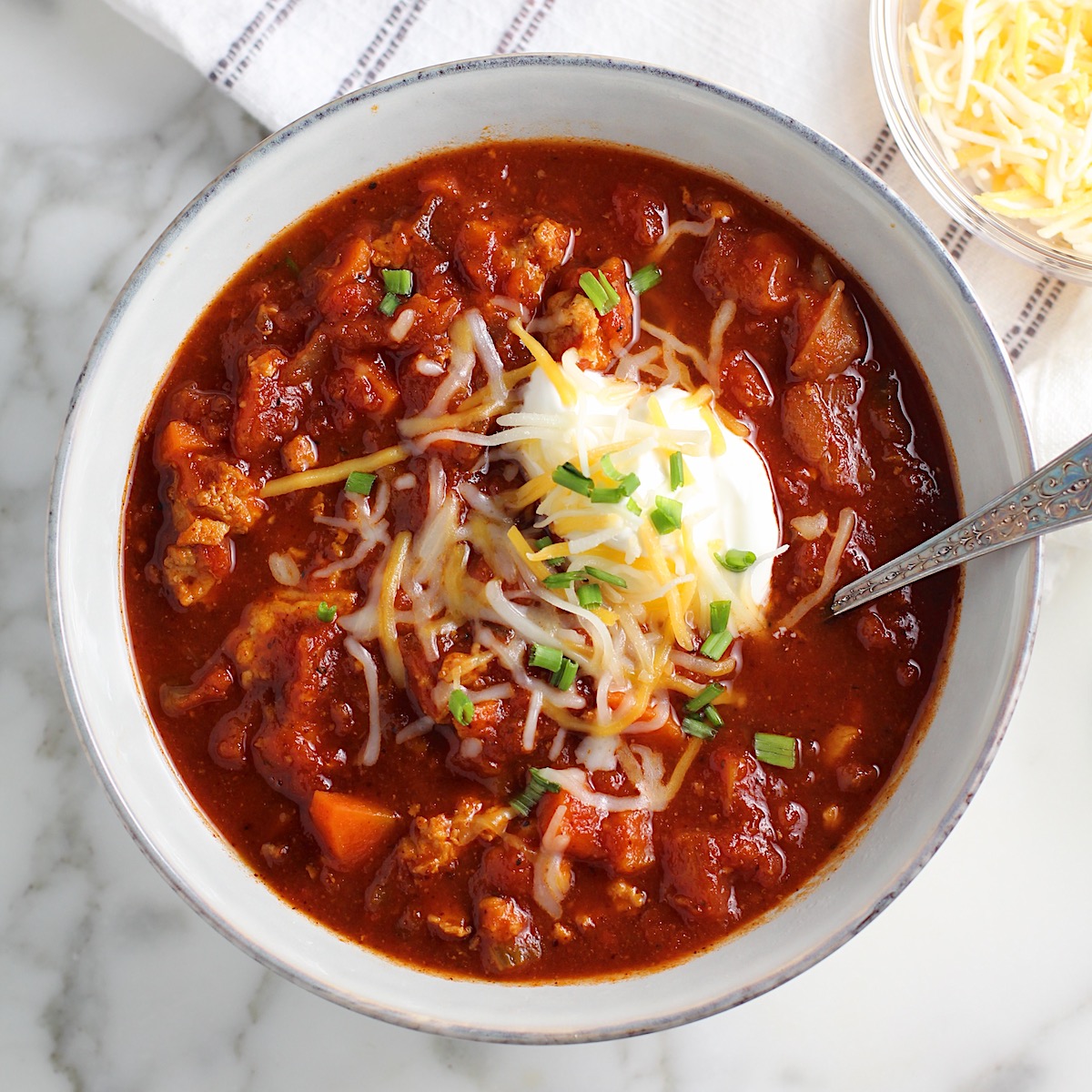 Creamy Chicken Chorizo Orzo One-Pot Dinner - Talking Meals